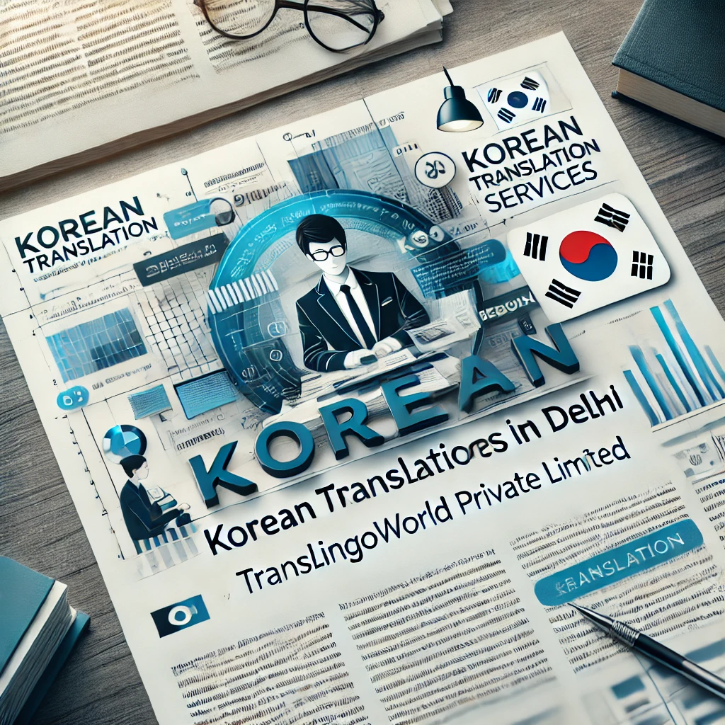 Korean Translation Services in Delhi - Translingoworld